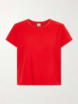 LESET The Margo Cotton-jersey T-shirt - Red