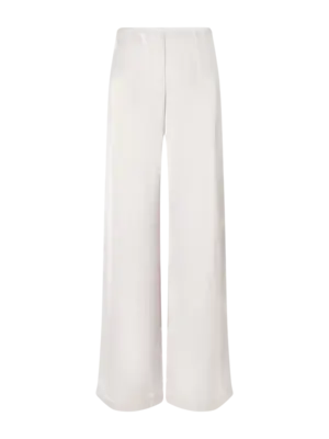 LESET LESET Barb Satin Wide-Leg Pants Silver