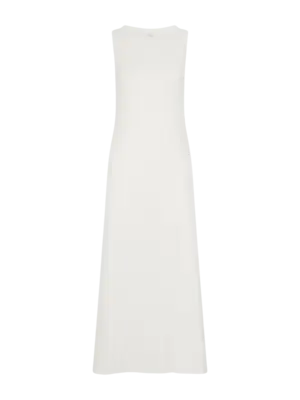 LESET Nando Cotton Maxi Dress - White