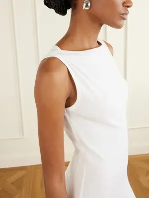 LESET Nando Cotton Maxi Dress - White