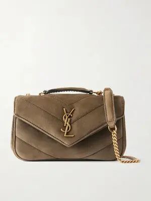 Saint Laurent Loulou Suede Shoulder Bag