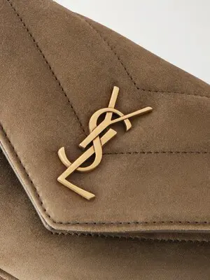 Saint Laurent Loulou Suede Shoulder Bag - Multi