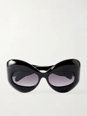 JACQUES MARIE MAGE The Shining Oversized Sunglasses - Black