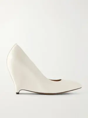 MAISON MARGIELA Leather Heel-less Pumps - White