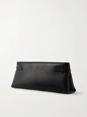 Brunello Cucinelli Textured Leather Clutch - Black