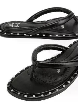 NAKED WOLFE Grenada Studded Padded Flip Flops