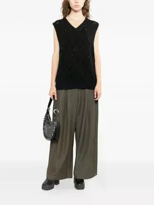 TEAM WANG DESIGN Reset Wide-leg Trousers - Green