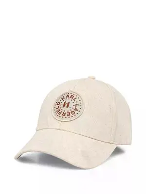 Karl Lagerfeld Logo Patch Baseball Cap - Neutrals