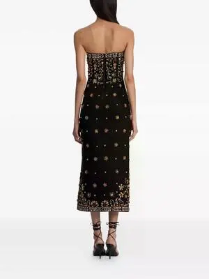Alice + Olivia Nina Embellished Strapless Dress