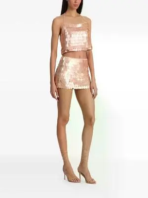 Alice + Olivia Embellished Cropped Top
