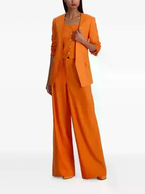 Alice + Olivia Collarless Angled Blazer