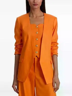 Alice + Olivia Collarless Angled Blazer