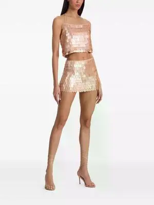 Alice + Olivia Paillette Embellished Tiered Skirt