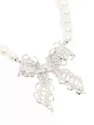 SHUSHU/TONG Bow-pendant Necklace - Silver