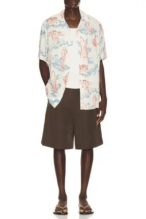 Oas Lorien Rocco Shirt In Cream - Ecru