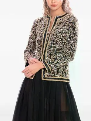 DINA MELWANI Crystal Embellished Bead-embroidered Jacket