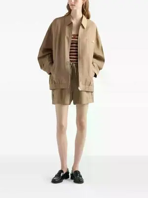 Prada Mohair Wool Blouson Jacket - Brown