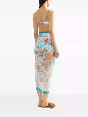 Erdem Floral-print Cotton Pareo