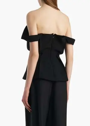 Khaite Yasmina Off-the-shoulder Crepe Top