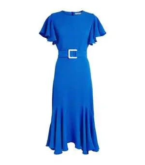 EDELINE LEE Jacquard Dada Midi Dress