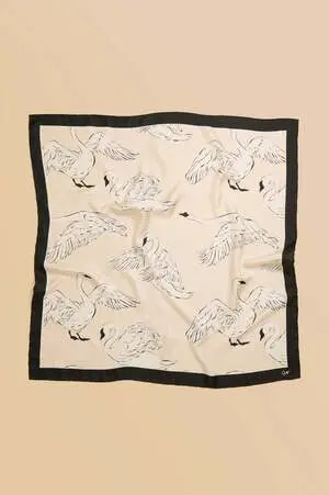 Olivia Von Halle Dunaway Blanca Swan Scarf