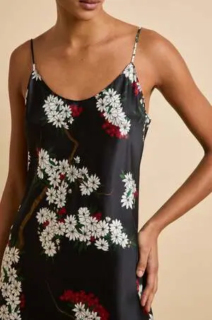 Olivia Von Halle Venus René Blossom Slip Dress