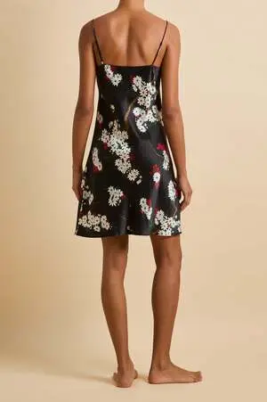 Olivia Von Halle Venus René Blossom Slip Dress