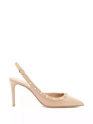 Valentino Garavani Rockstud Slingback Pumps - Neutrals