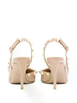 Valentino Garavani Rockstud Slingback Pumps - Neutrals