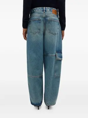 GANNI Cotton Denim Jeans - Blue