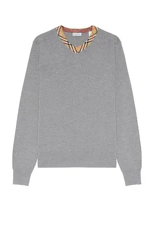 Burberry Maxim Merino V-neck Pullover