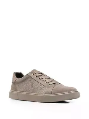 ALBERTO GOZZI Perforated Suede Sneakers