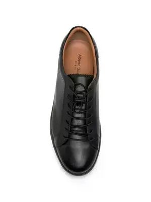 ALBERTO GOZZI Perforated Leather Lace-up Sneakers