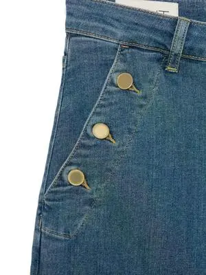 Gant Button Detail Flare Jeans