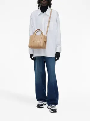 Marc Jacobs The Small Tote Leather Tote - Beige