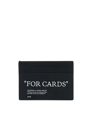 Off-White Quote Card Case - Sky