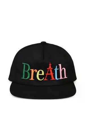 BREATH Embroidered Logo Baseball Cap - Black