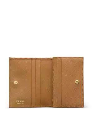 Prada Small Saffiano Leather Wallet - Brown