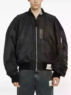 Mihara Yasuhiro Layered Satin Bomber Jacket