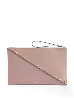 Valentino Garavani Rockstud Pouch - Neutrals