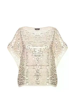 Peserico Blouse With Sequin Embellishment