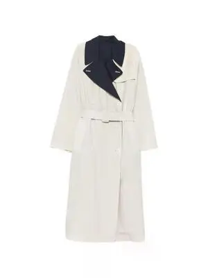 REPLAY Double-breasted Belted Trench Coat