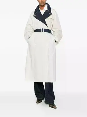 REPLAY Double-breasted Belted Trench Coat