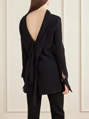 THE ROW Evo Crepe Blouse