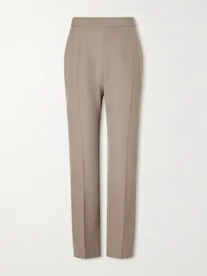 THE ROW Eranza Wool Straight-leg Pants - Gray