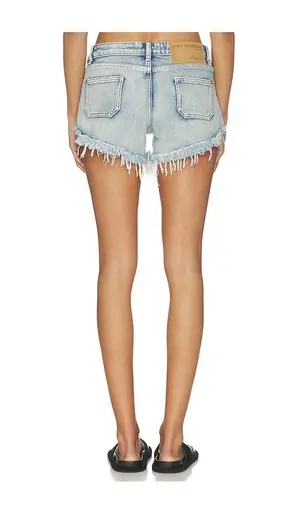 ONETEASPOON Retro Dukes Low Waist Mini Denim Shorts - Hendrixe