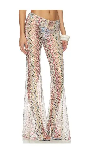 Missoni Zigzag Knit Bell-bottom Trousers