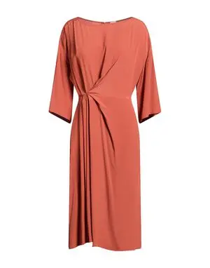 SEMICOUTURE Midi Dress In Acetate And Silk