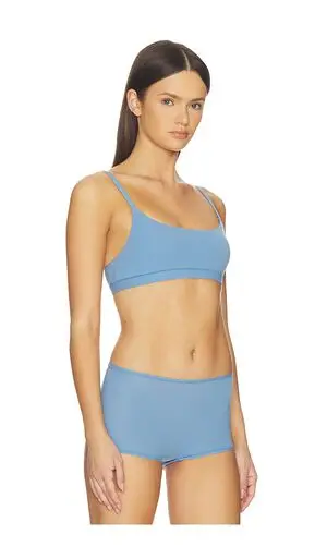 SKIMS Fits Everybody Scoop Neck Bralette In Slate - Arctic
