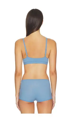 SKIMS Fits Everybody Scoop Neck Bralette In Slate - Arctic